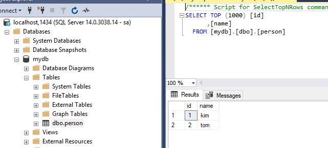 Docker Compose Sqlserver